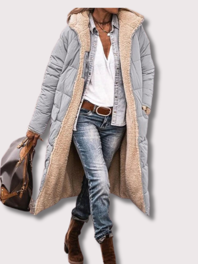 Reversible long sherpa long coat - Casual wear for everyday comfort ...